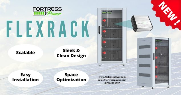 Fortress Power Launches FlexRack Enclosure for eFlex Batteries