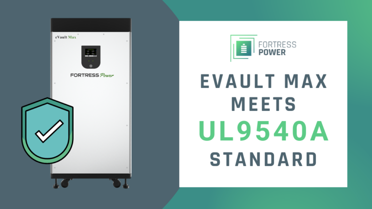 eVault MAX Meets UL9540A Fire Safety Standard